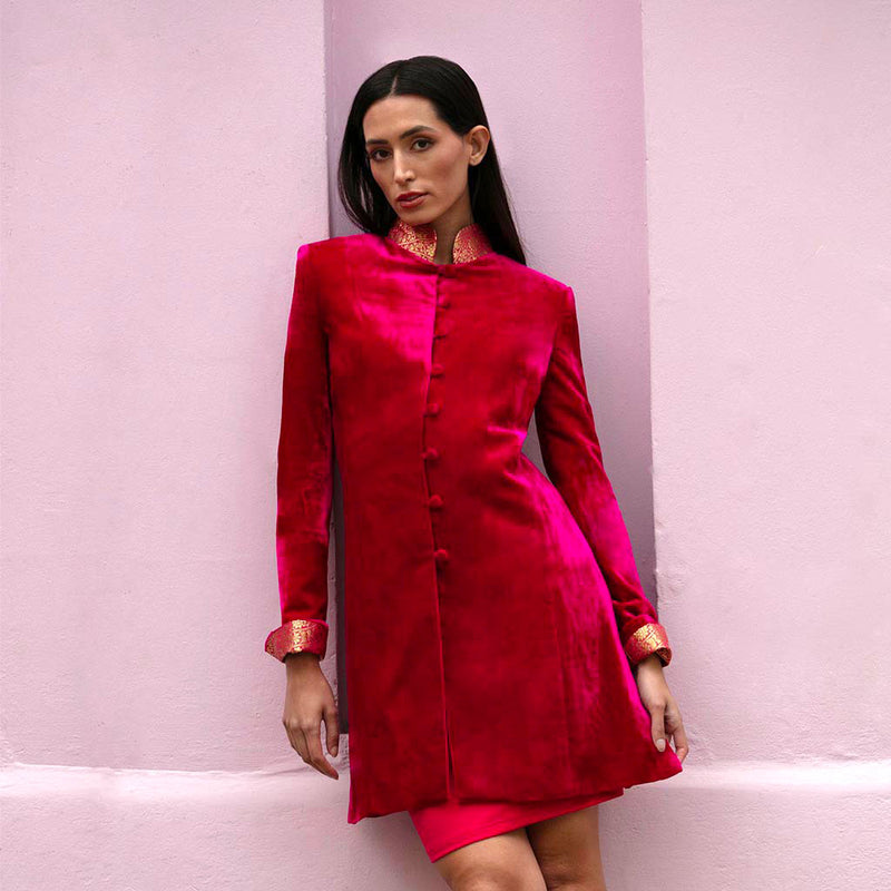 Raspberry Regal Velvet Grace Jacket - Beatrice von Treskcow Designs ...